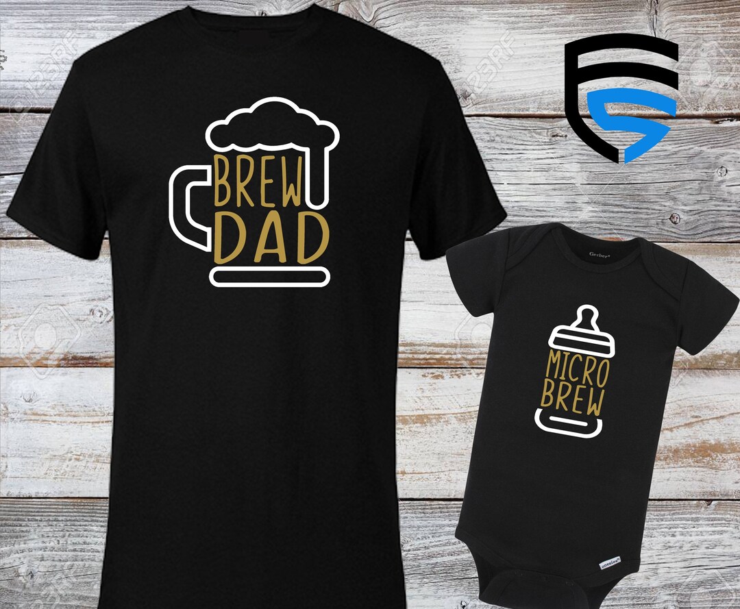 Brew Dad and Micro Brew Matching Dad & Child T-shirts Gift for Dad ...