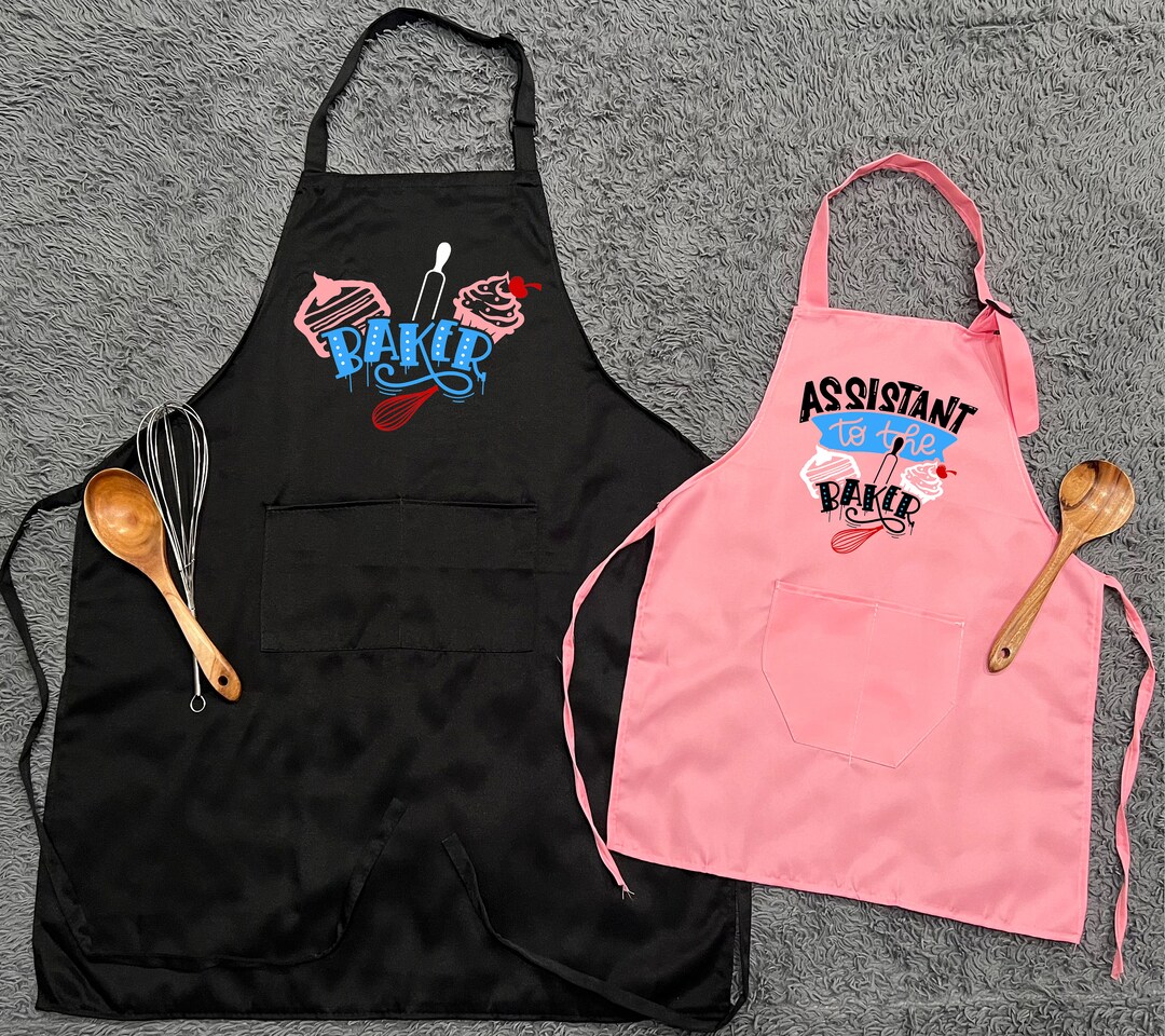 Baker & Assistant to the Baker Matching Aprons W/pockets | Mom and ...