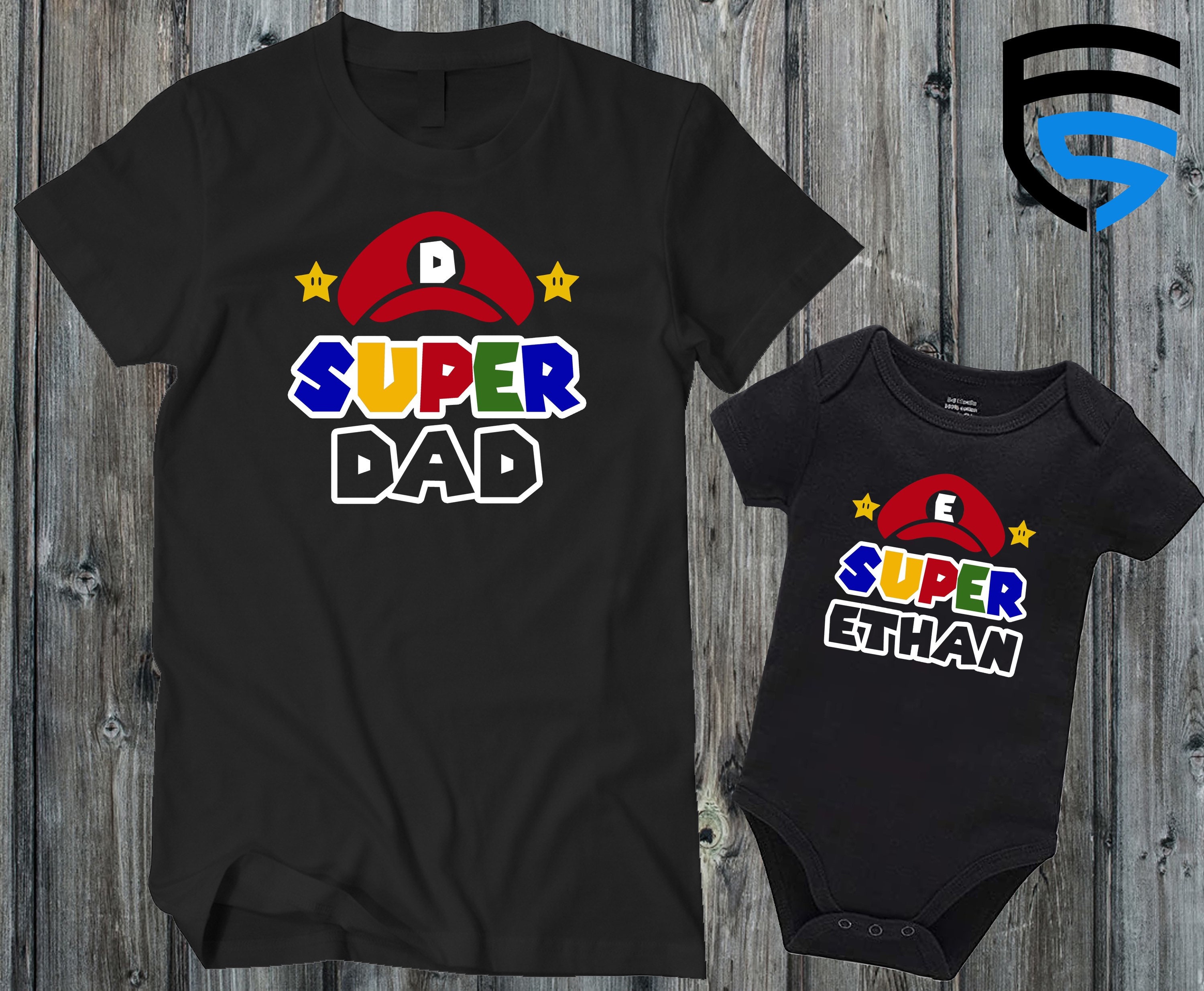 Super Mario DAD and Super Mario SON Matching Father and | Etsy