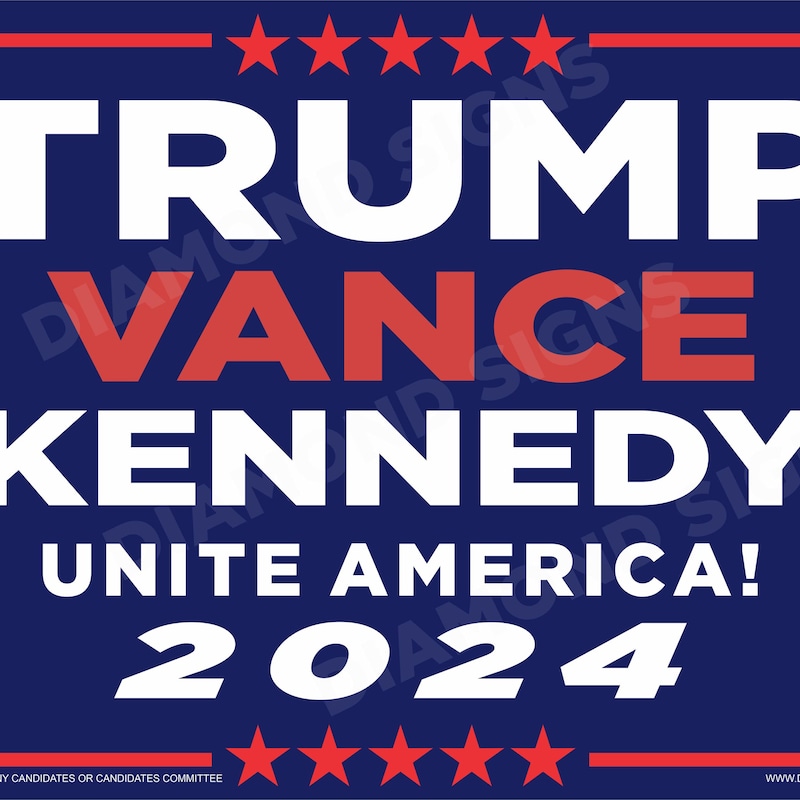 Trump Vance Kennedy Yard Signs - Etsy
