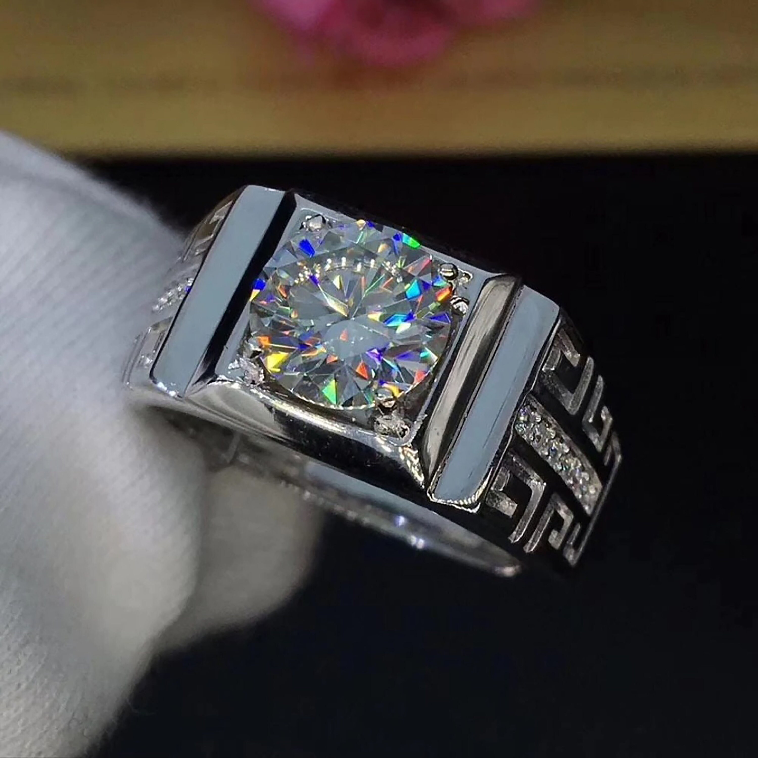 Iced Out Ring / Mens Iced Out Rings / Womens Iced Out Ring / - Etsy