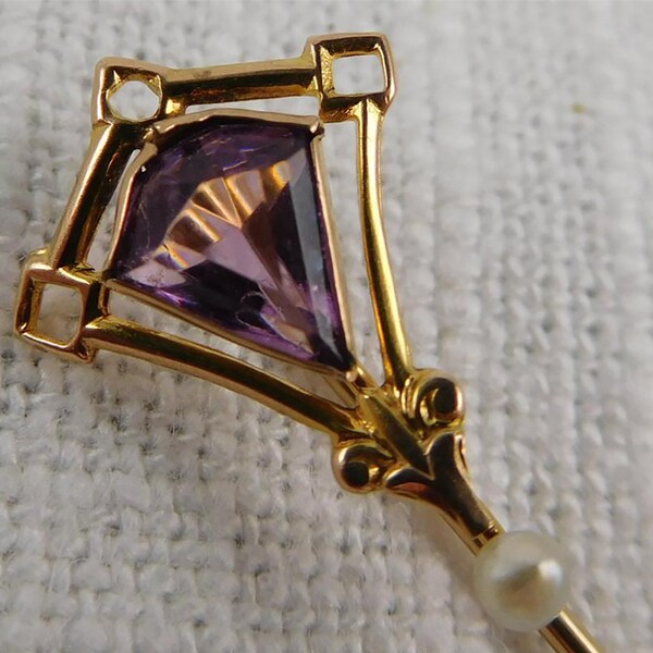 Amethyst Pin - Etsy