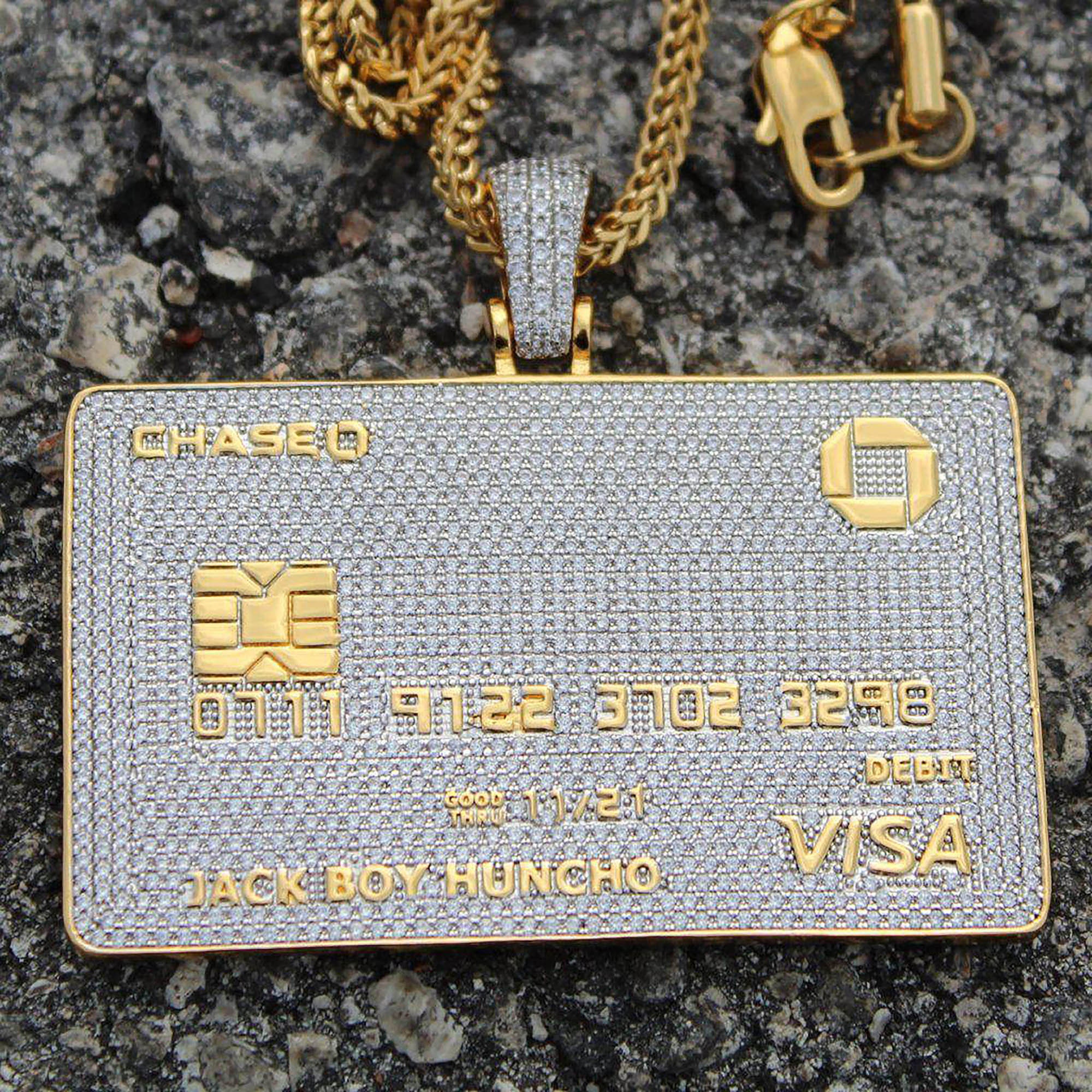 925 Sterling Silver Moissanite Diamonds Fully Iced Out ATM Debit Card ...