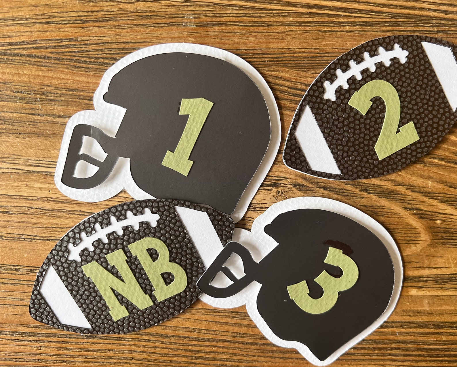Football Birthday - Football 1st Birthday- Milestone Photo Garland - Etsy