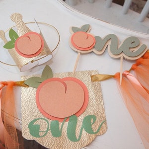 PEACH Birthday Decor - Sweet as a Peach | Photo Banner | 1st Birthday ...