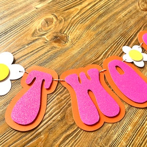 GROOVY Birthday Decor Two Groovy Sign - Etsy