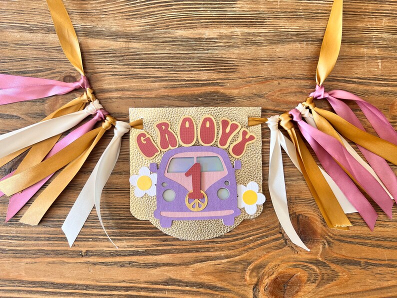 GROOVY Birthday Party Groovy Highchair Banner Groovy One - Etsy