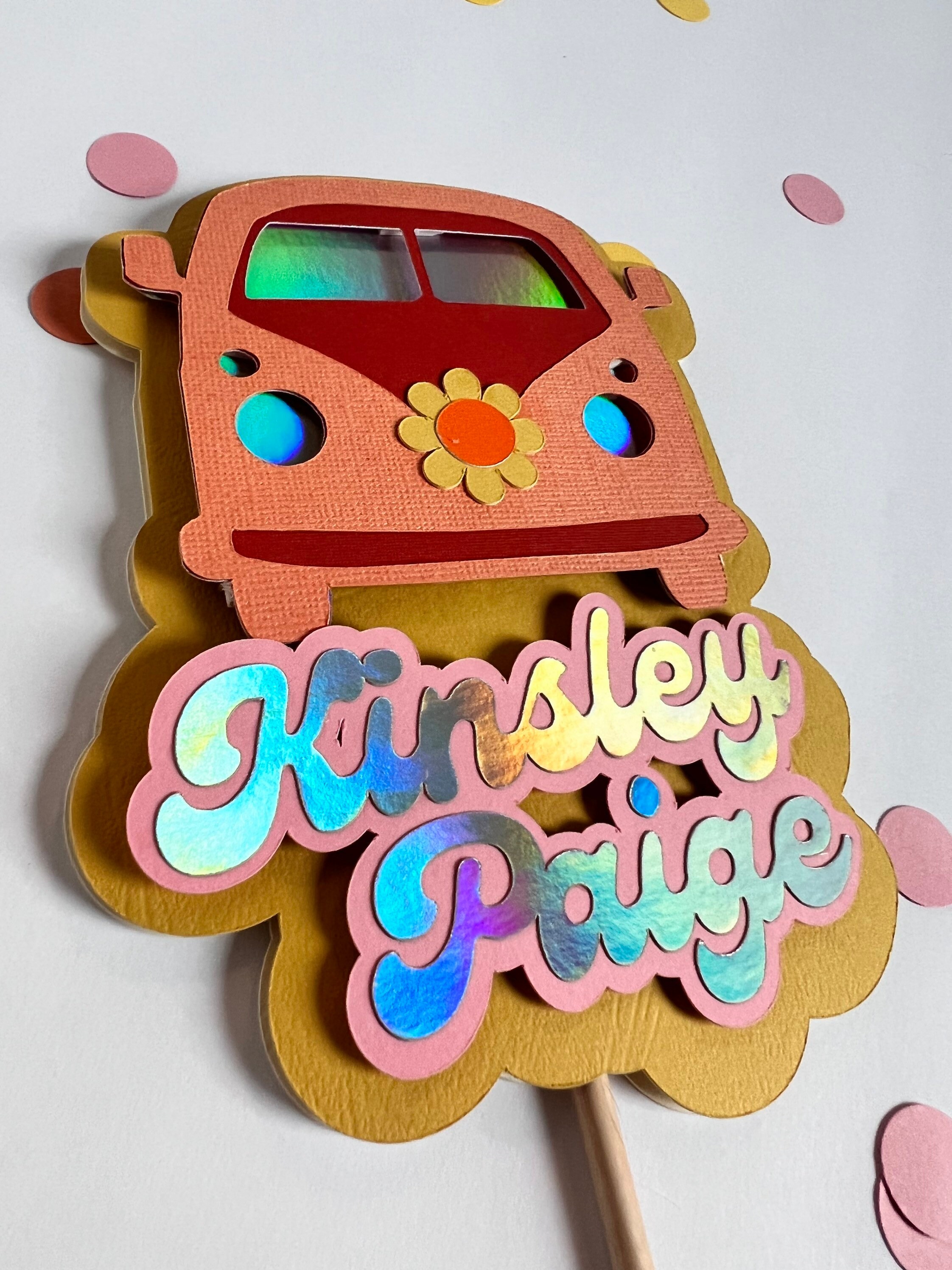GROOVY CAKE TOPPER - Etsy