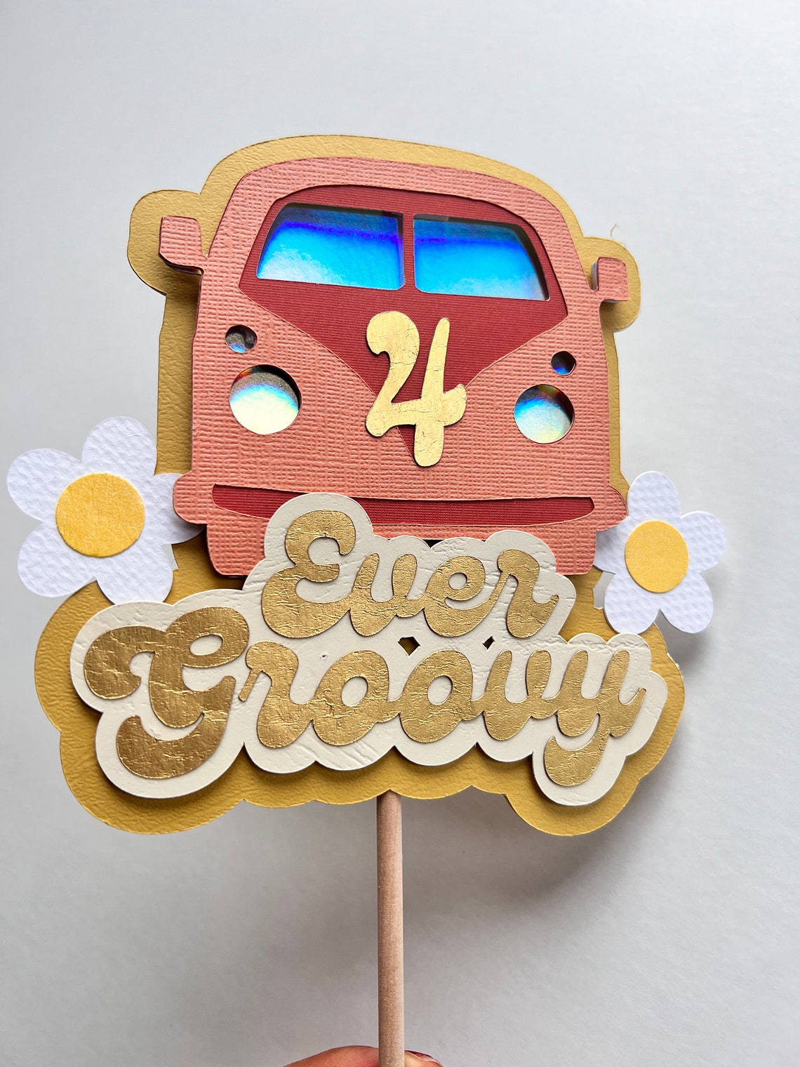 GROOVY CAKE TOPPER - Etsy