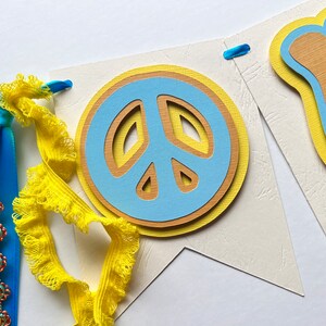 GROOVY ONE High Chair Banner | Peace Sign High Chair Banner - Etsy