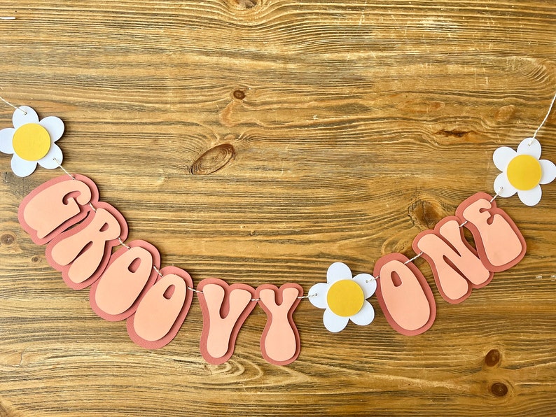 GROOVY Birthday Decor Two Groovy Sign - Etsy