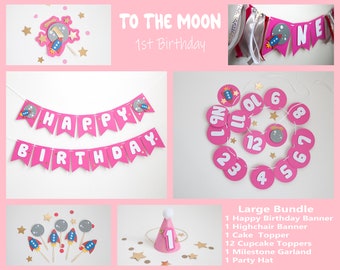 Moon and Stars 1st Birthday - Etsy