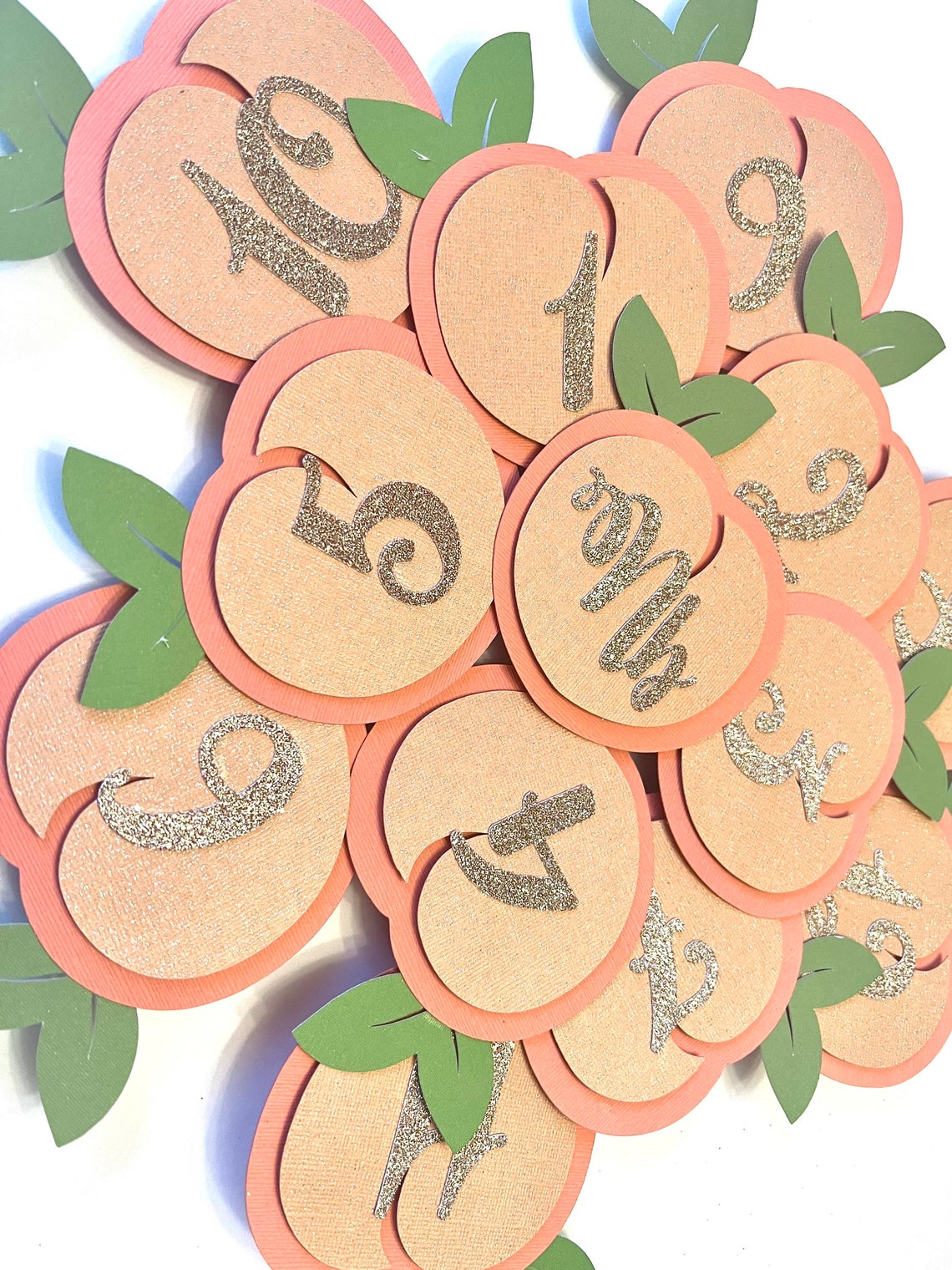 PEACH Birthday Decor Sweet as a Peach Photo Banner 1st | Etsy