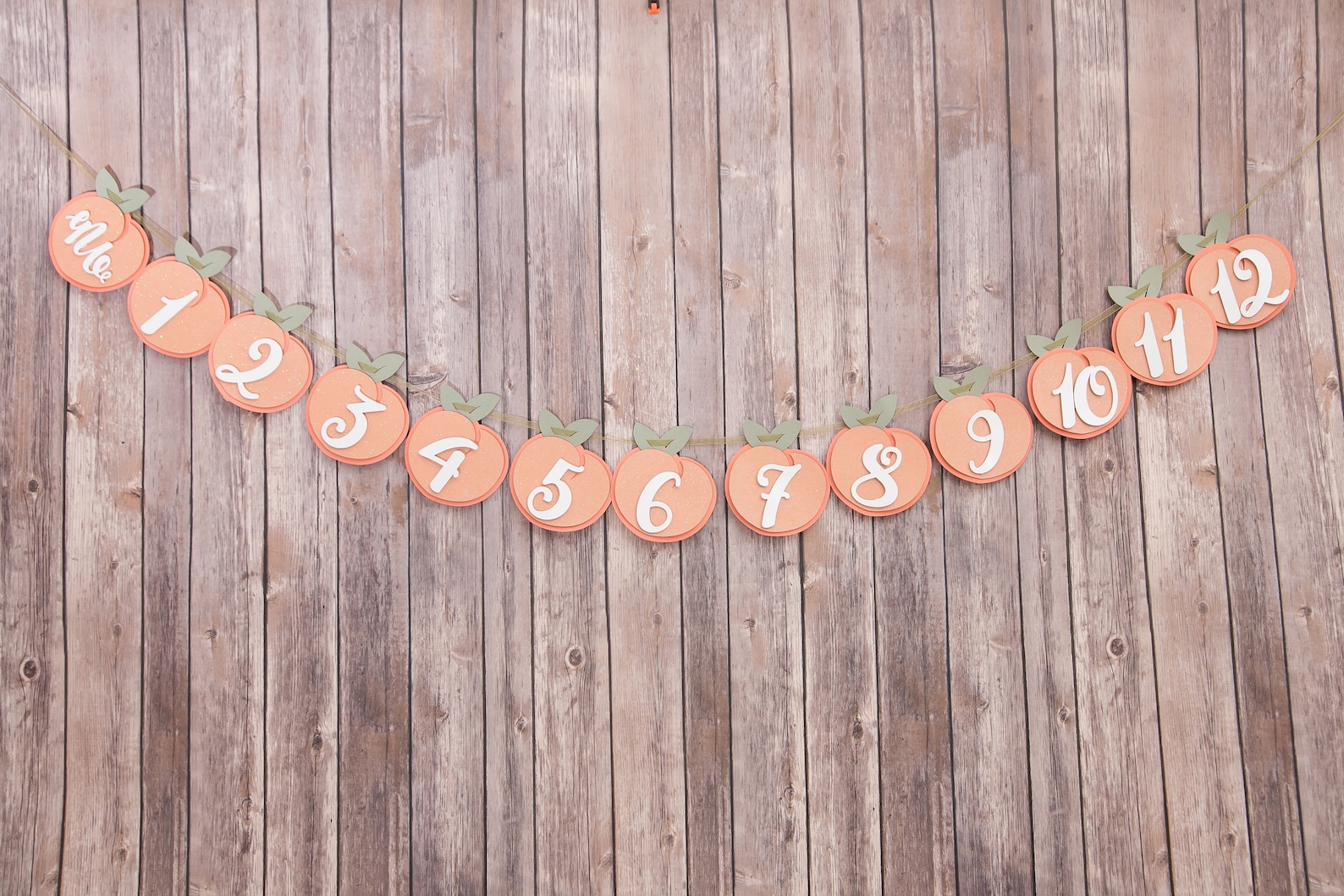 PEACH Birthday Decor - Sweet as a Peach | Photo Banner | 1st Birthday ...