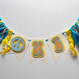 GROOVY ONE High Chair Banner | Peace Sign High Chair Banner - Etsy
