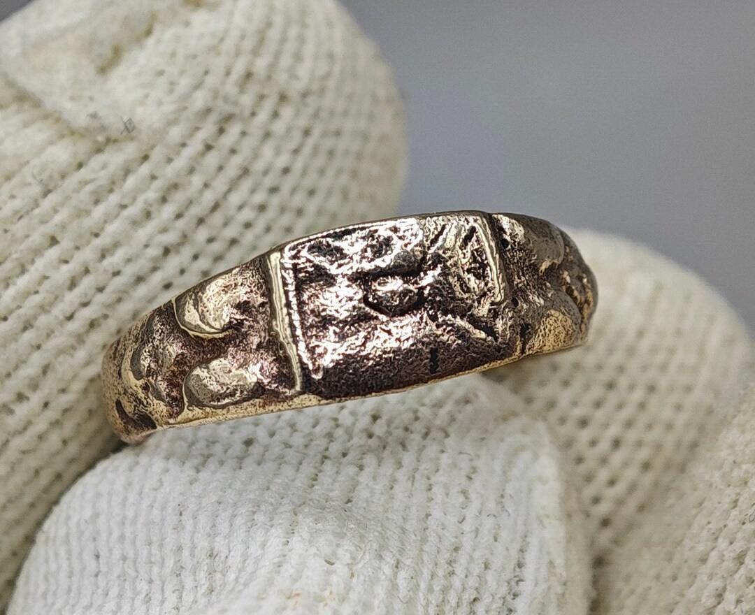 Authentic Medieval Bronze Ring / 16th to 18th Century / Medieval Men's ...