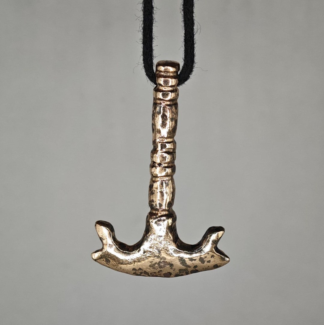 Ancient Medieval Viking Mjolnir Amulet / Thor's Hammer Pendant / Viking ...