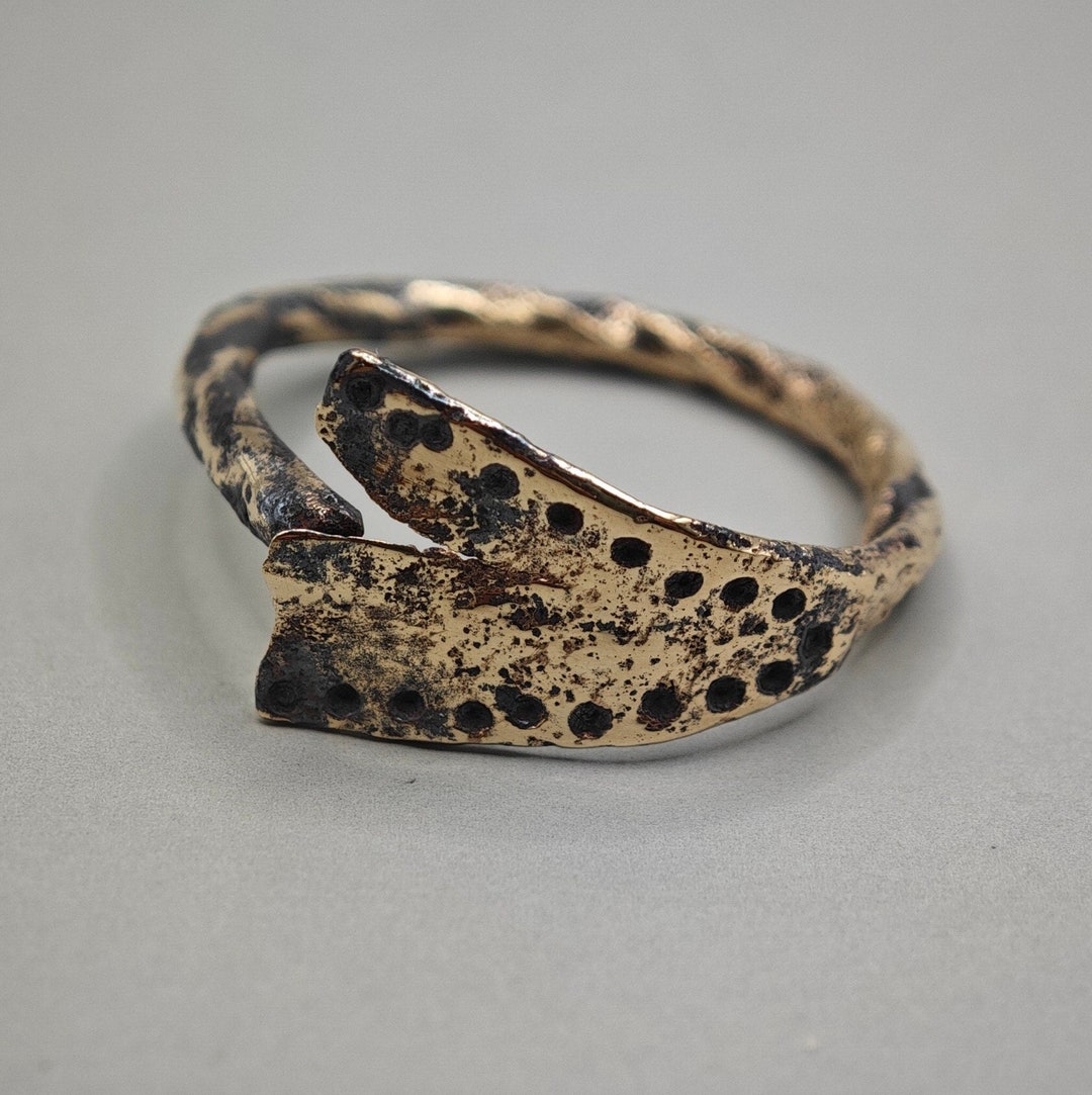 Ancient Twisted Viking Age Ring With Solar Signs 8th-10th AD Norwegian ...
