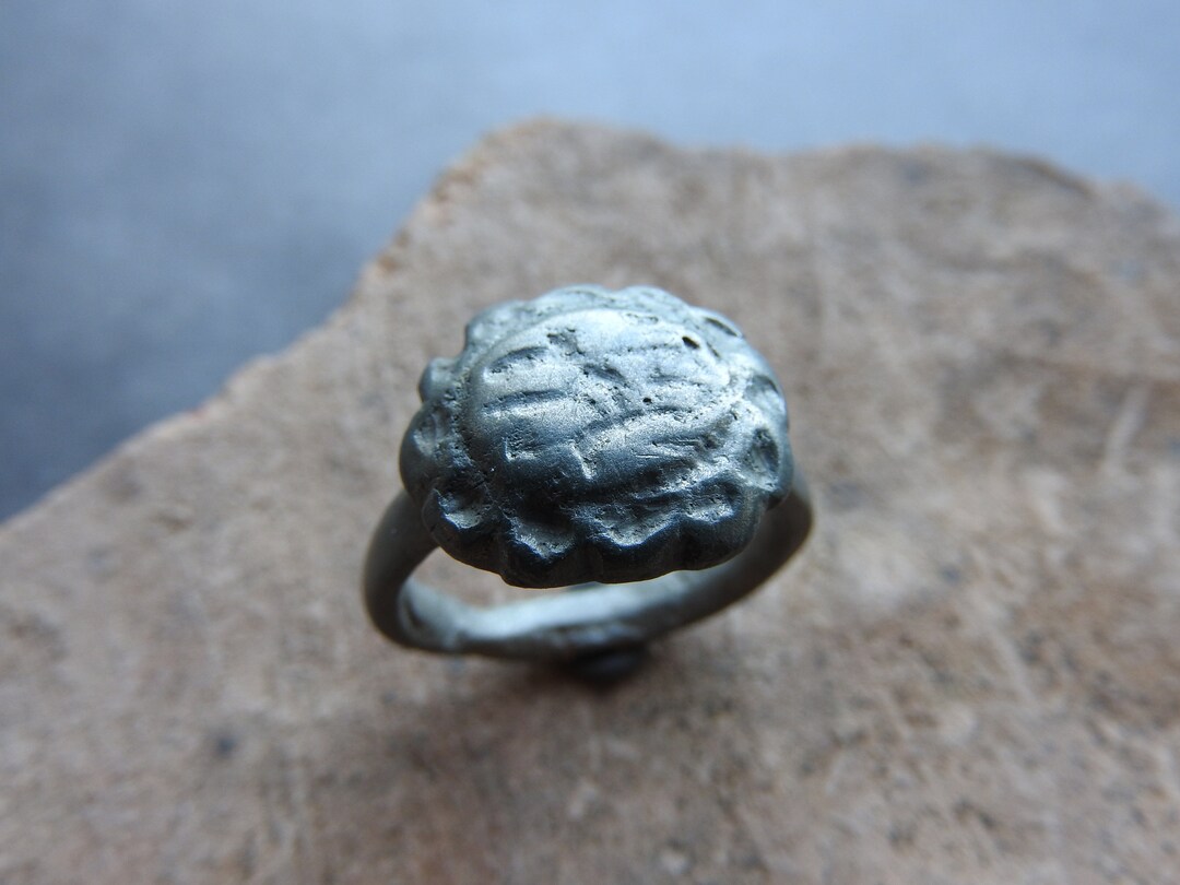 Authentic Medieval Graffiti Ring in Basel 14-15 AD / Size 21mm (US 11.5 ...