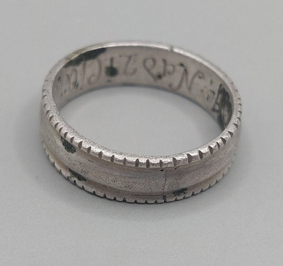 Engagement Medieval Silver Signature Ring / Medieval Ring / Antique ...