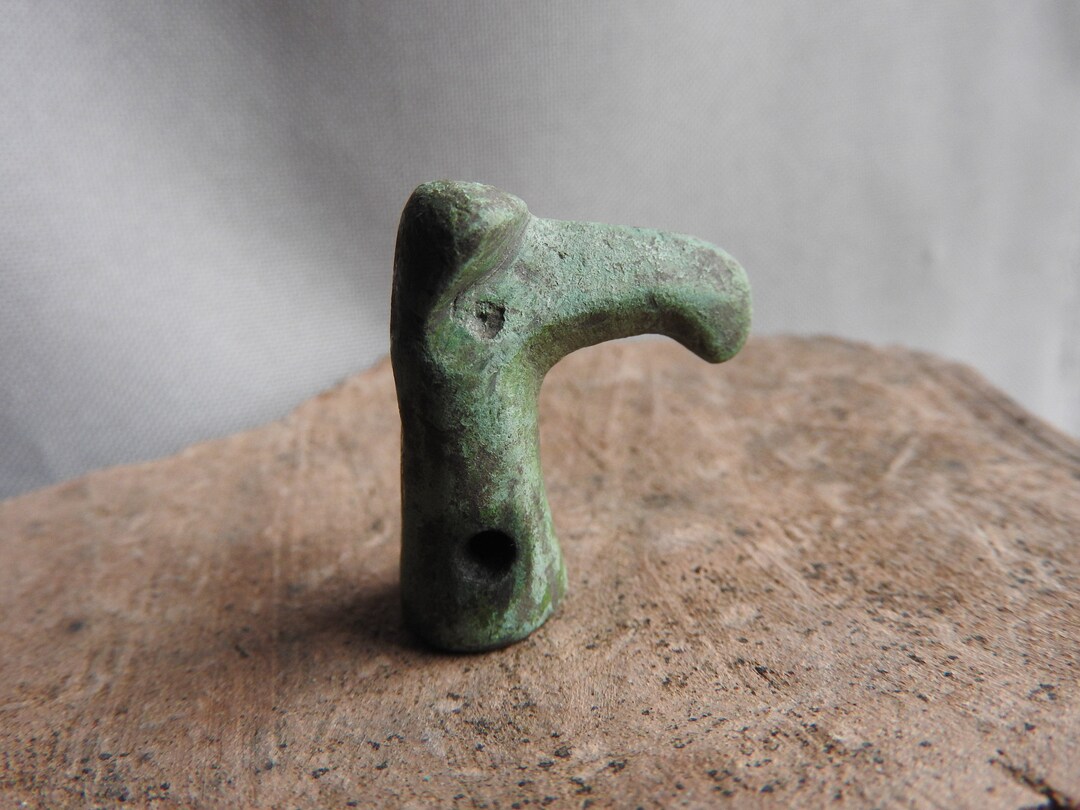 Authentic Early Medieval Viking Era Bronze Weapon Raven-head Staff ...