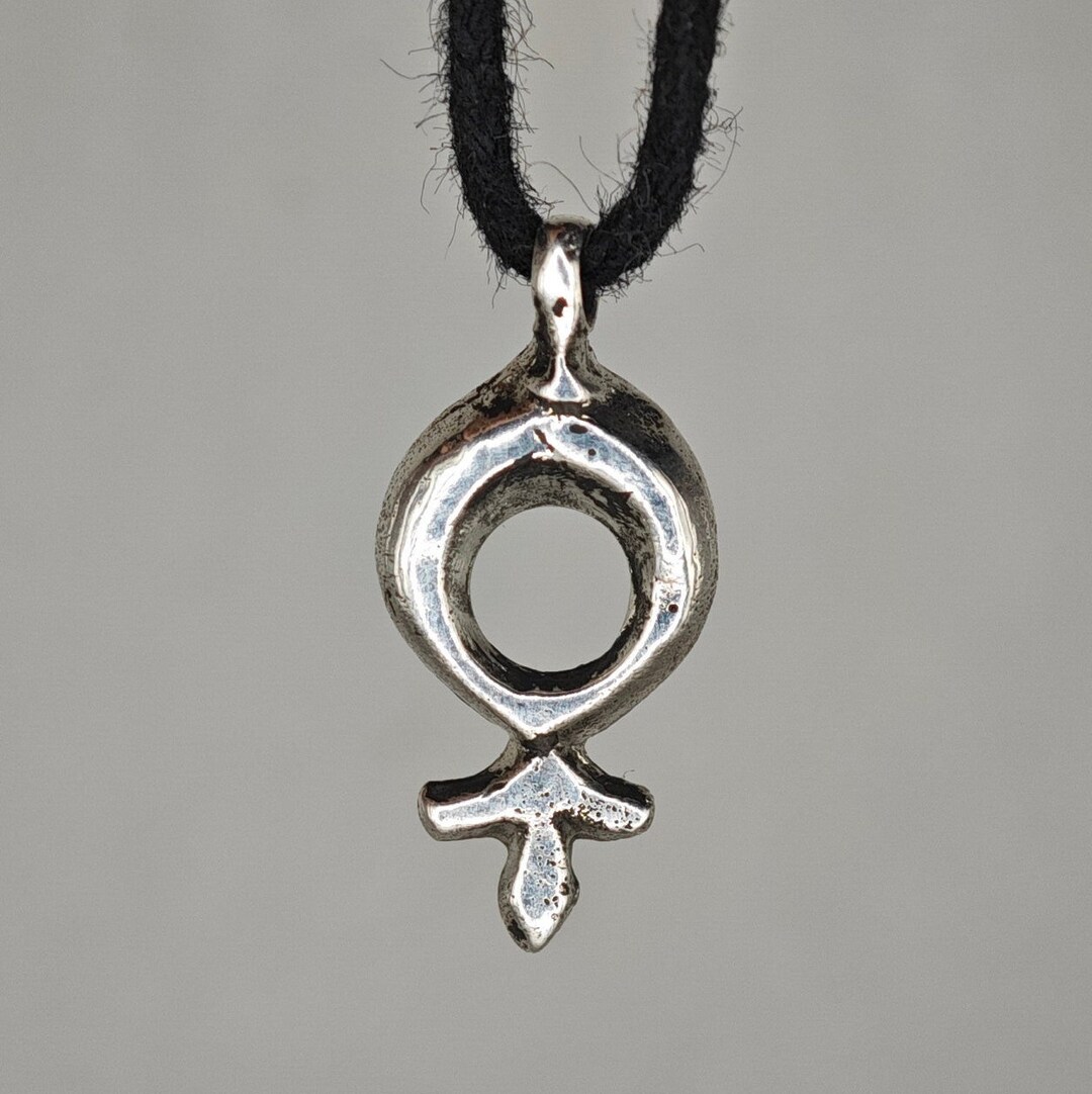 Silver Pendant With the Symbol of Ancient Medieval Venus. Amulet of ...