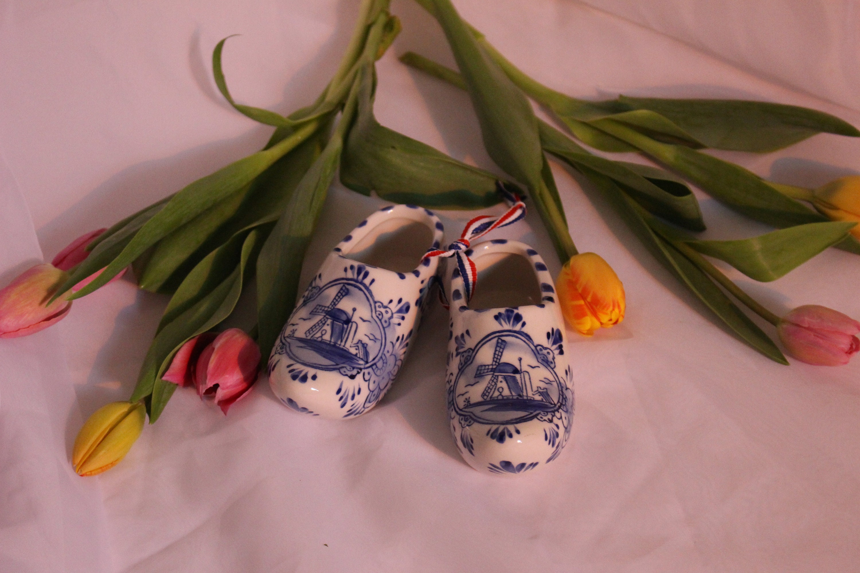 Ceramic Blue Holland Dutch Clogs Shoes - Etsy
