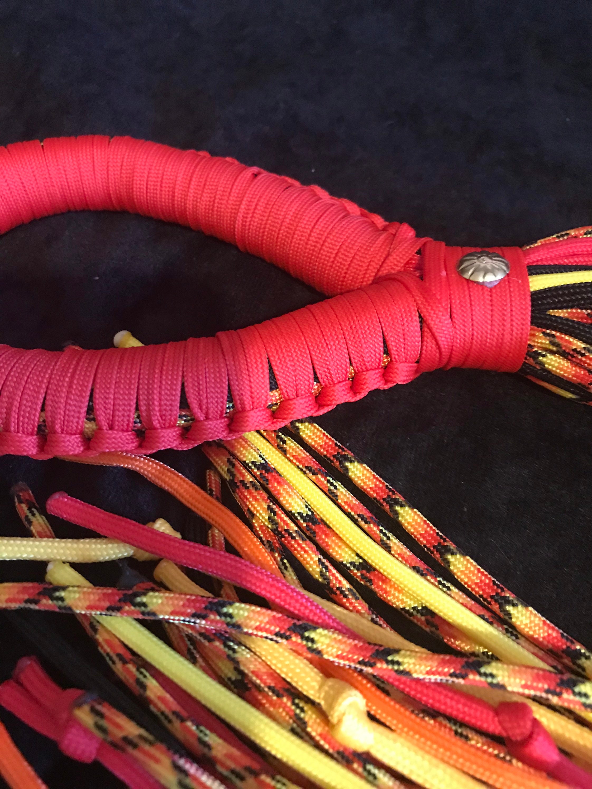 Paracord flogger, various colours, 72 falls, vegan flogger BDSM impact ...