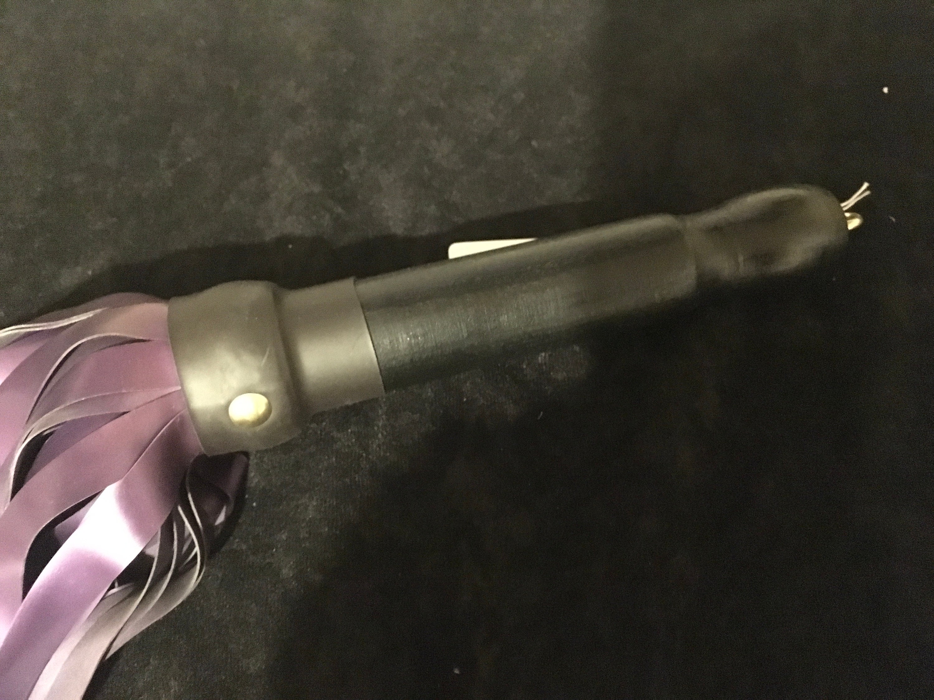 Purple Latex Flogger Various Lengths Vegan Friendly