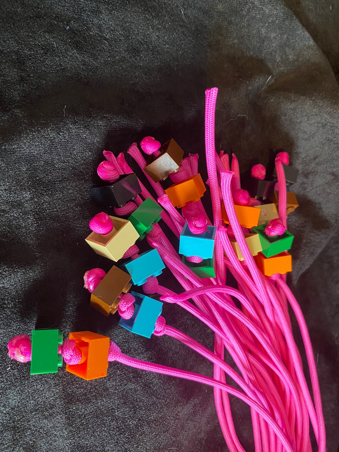 Paracord Flogger With 2x2 Lego, Vegan Friendly - Etsy
