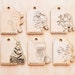 Reusable Gift Tags, Timber / Wood With Blackboard Backing Chalk, Swing ...