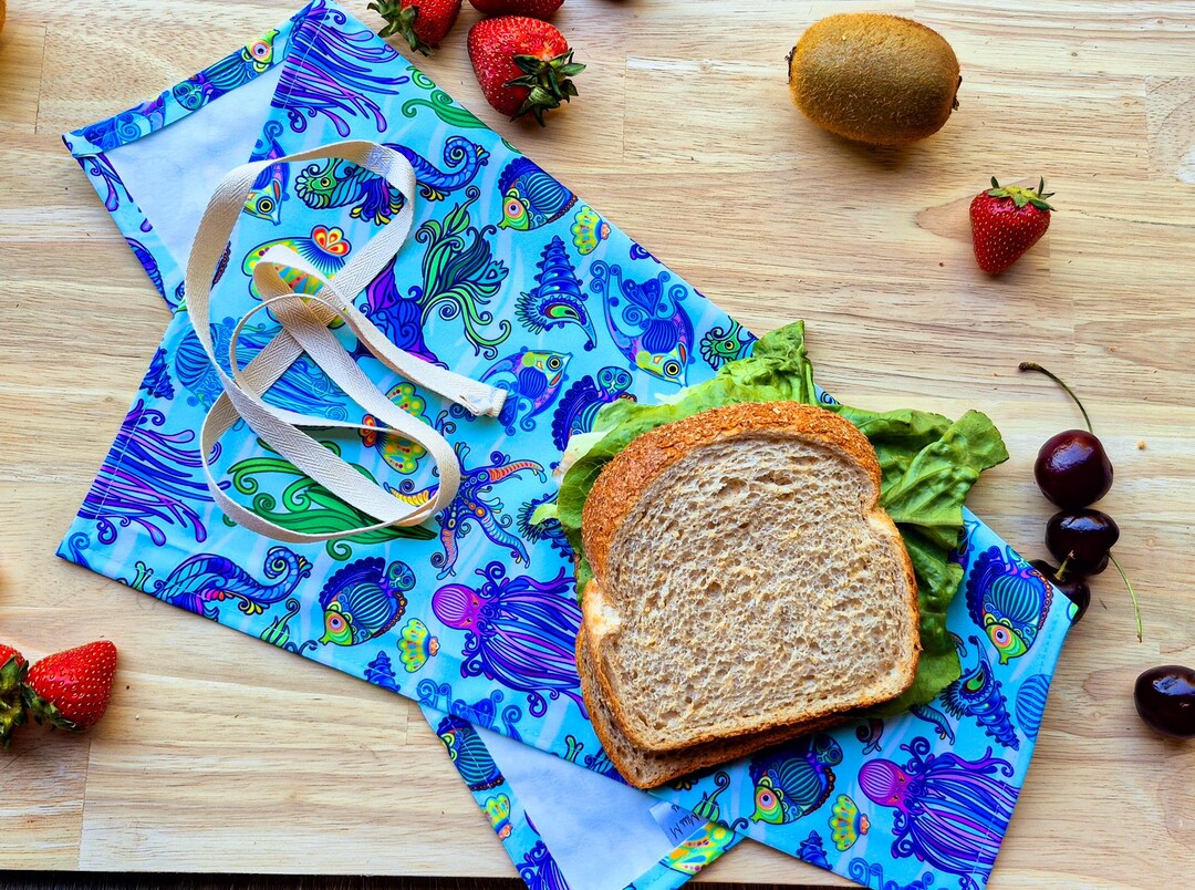 Reusable Food Wraps | Vegan Sandwich Wraps | Washable Reusable Zero ...