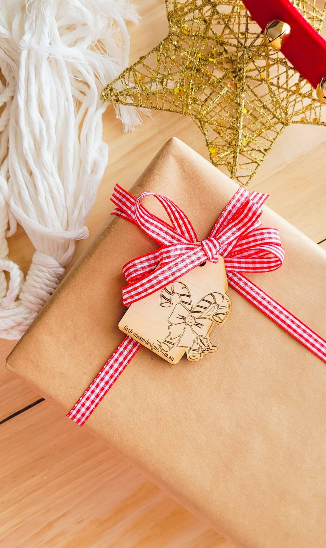 Reusable Gift Tags, Timber / Wood With Blackboard Backing - Chalk ...