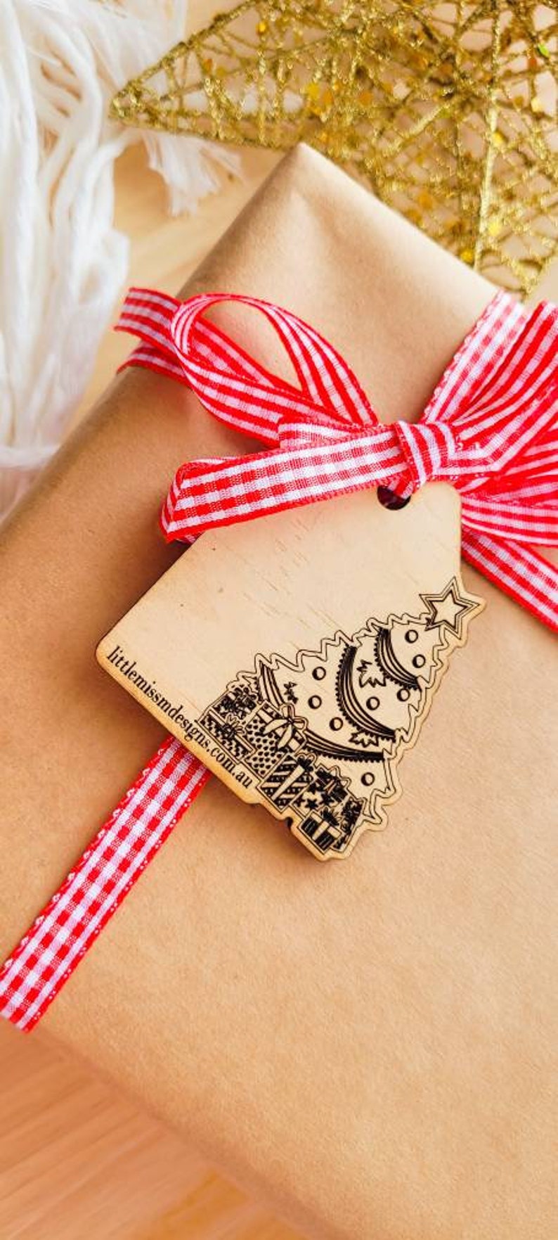 Reusable Gift Tags Timber / Wood With Blackboard Backing - Etsy
