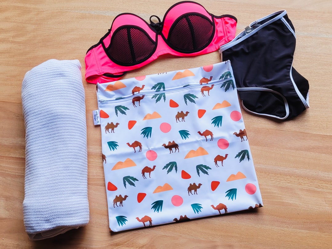 Personalized Camels Waterproof Swim & Wet Bag | Separate Wet and Dry ...