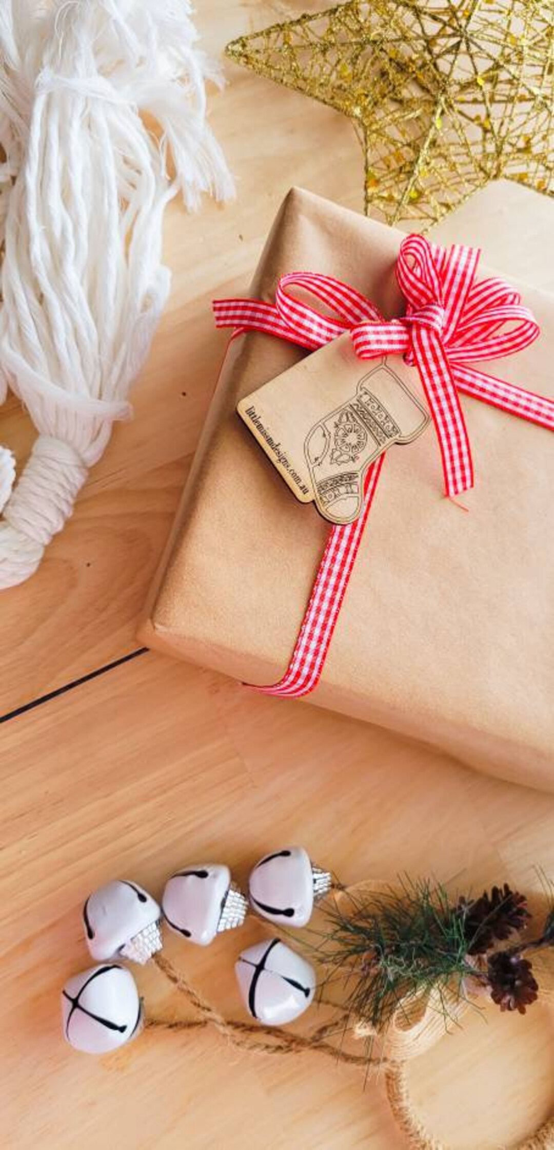 Reusable Gift Tags, Timber / Wood With Blackboard Backing - Chalk ...