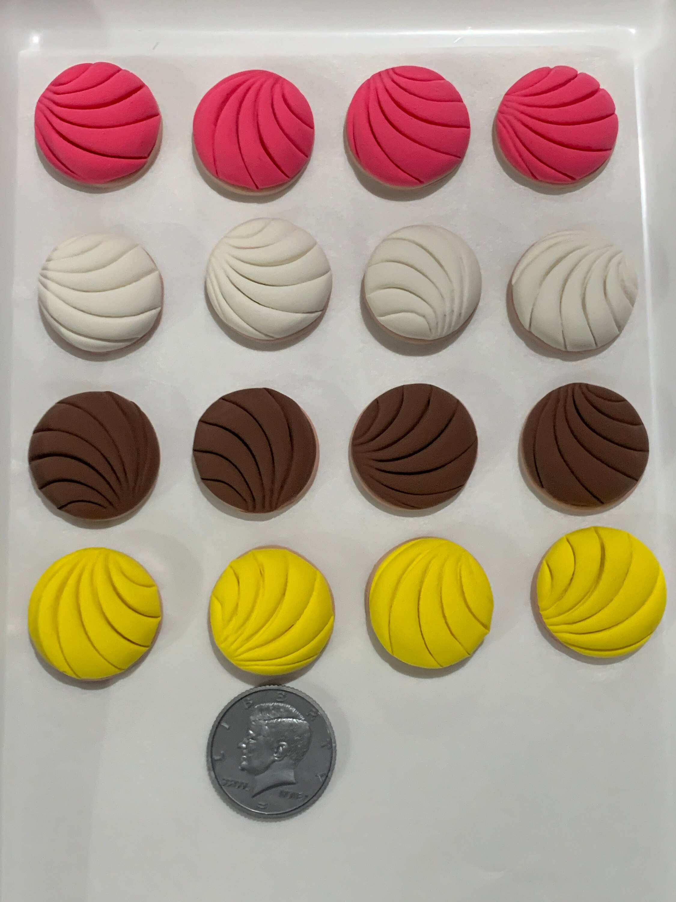 Miniature Conchas Mexican Sweet Bread PAN Mexicano PAN Dulce - Etsy
