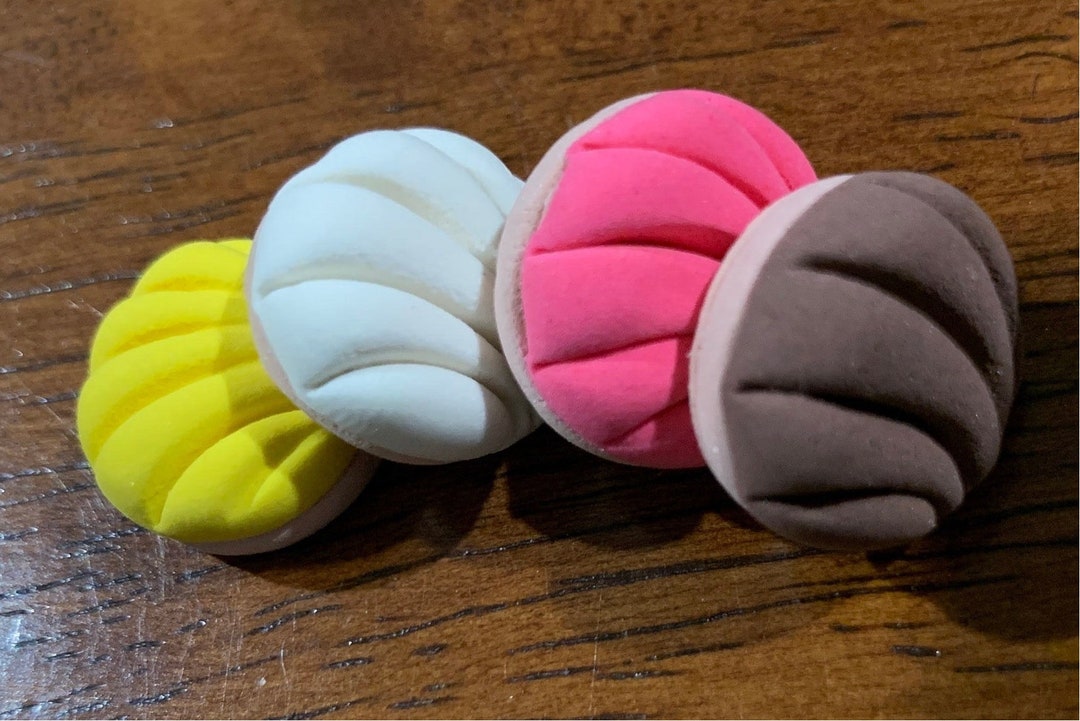 Set of 5 Clay Miniature Conchas Mexican Pan Dulce Day of the Dead Altar ...