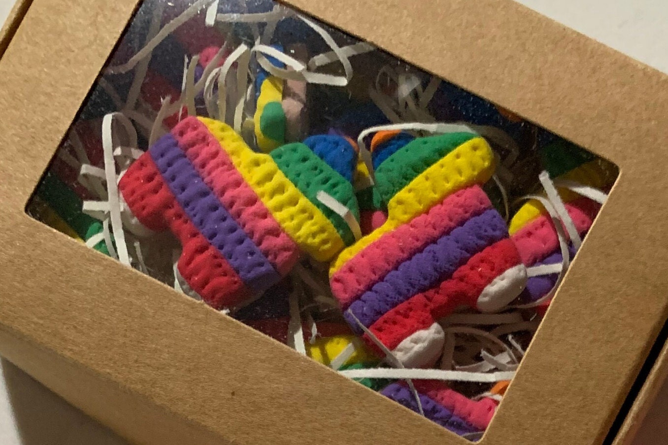 Miniature Piñata Clay Bow Charms - Etsy