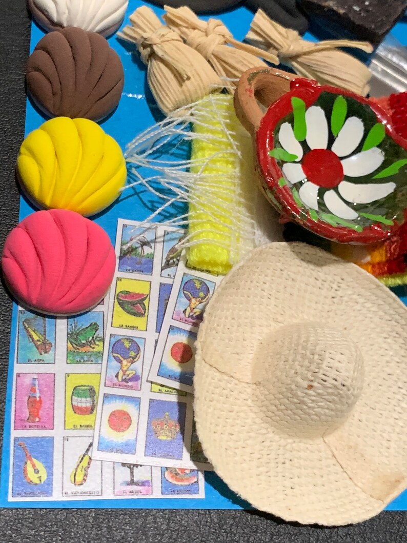 Miniature Mexican Food, Kitchen, House Items Ofrendas Dia De Los ...