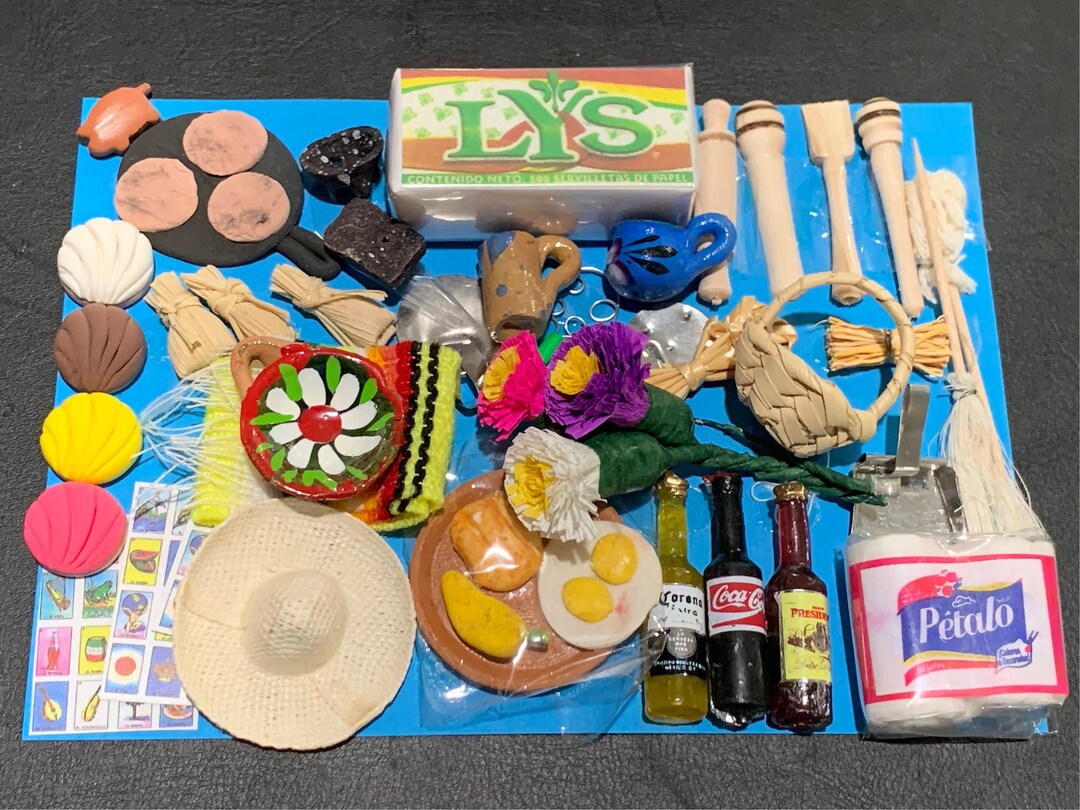Miniature Mexican Food, Kitchen, House Items Ofrendas Dia De Los ...
