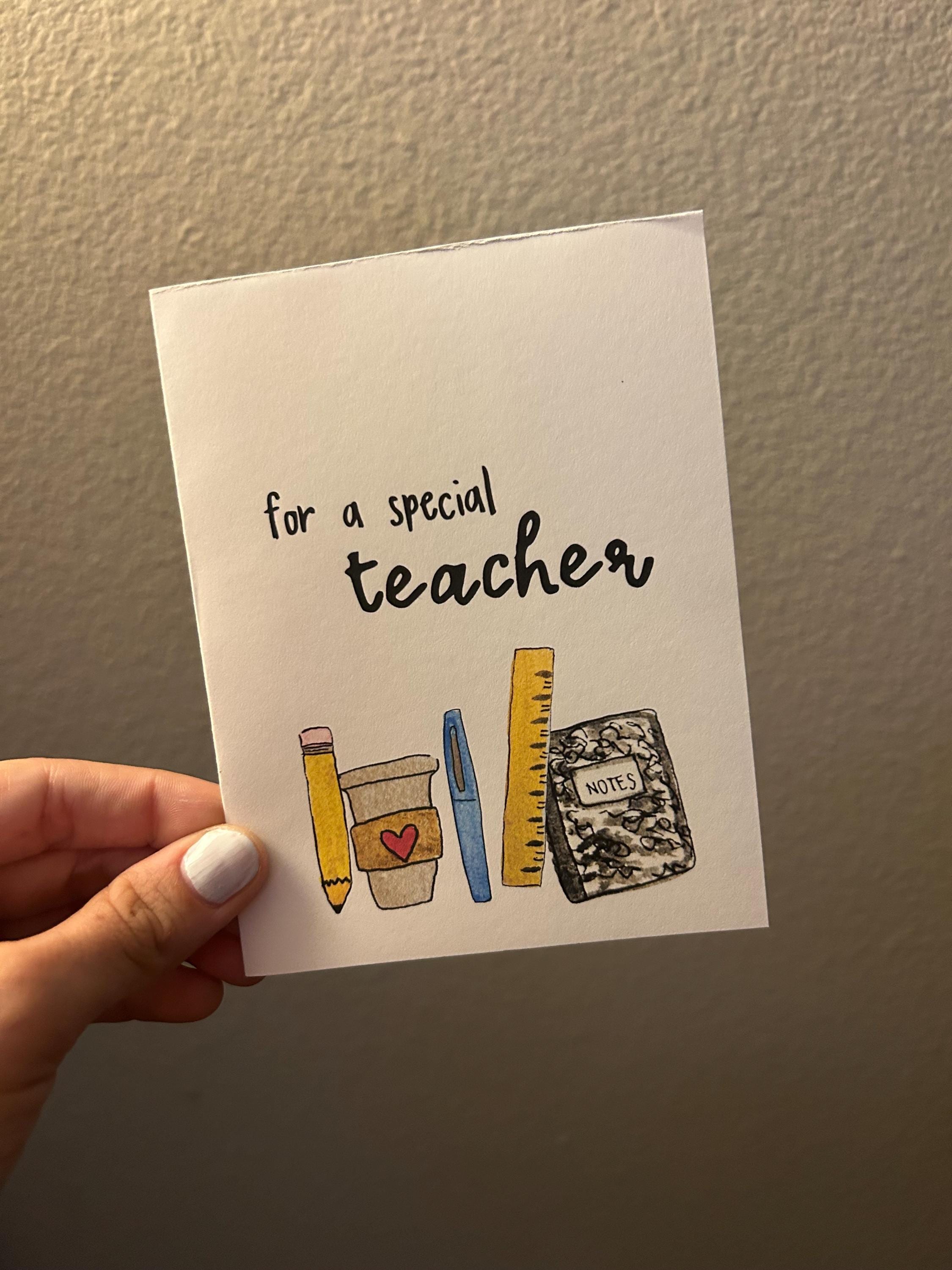 Teacher Appreciation Card - Etsy