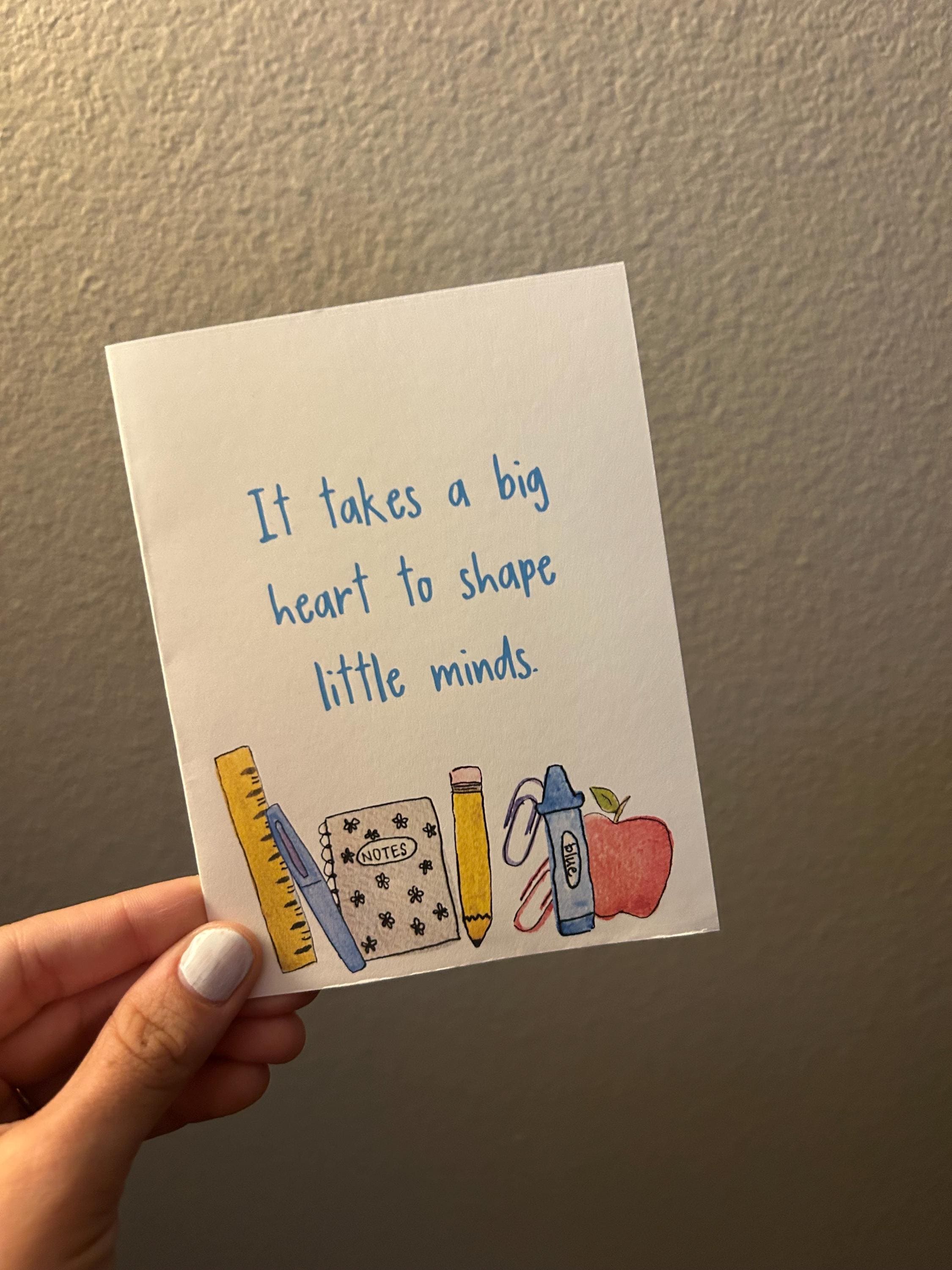 Teacher Appreciation Card - Etsy