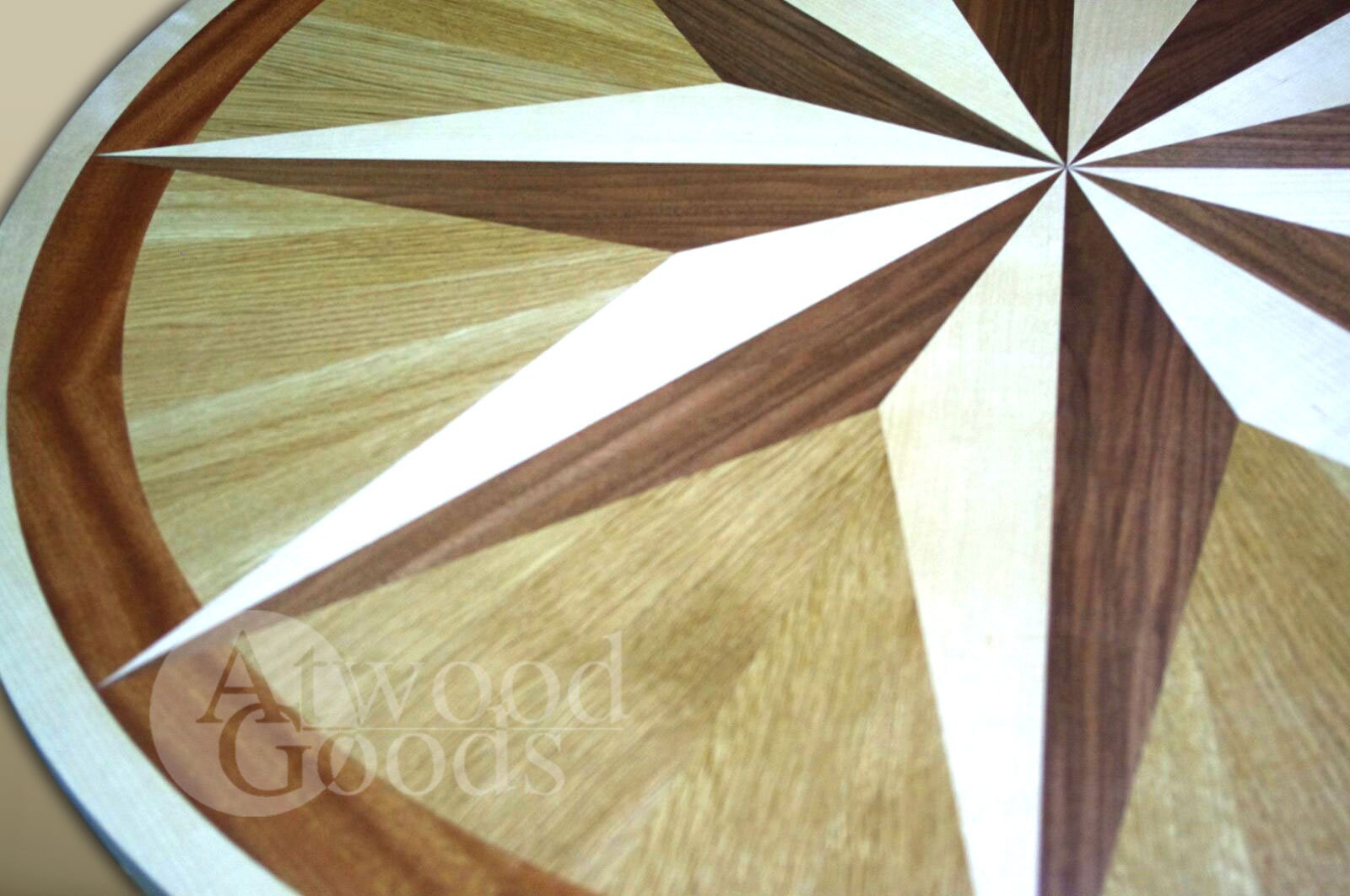 Wood Floor Inlay york Wood Floor Compass Rose - Etsy