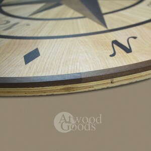 Wood Compass Inlay "admiral" - Wooden Floor Inlay - Floor Medallion ...
