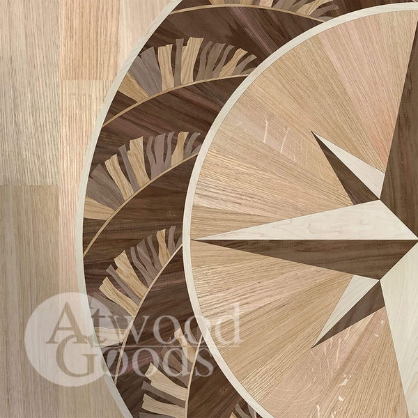 Compass Rose Inlay - Etsy