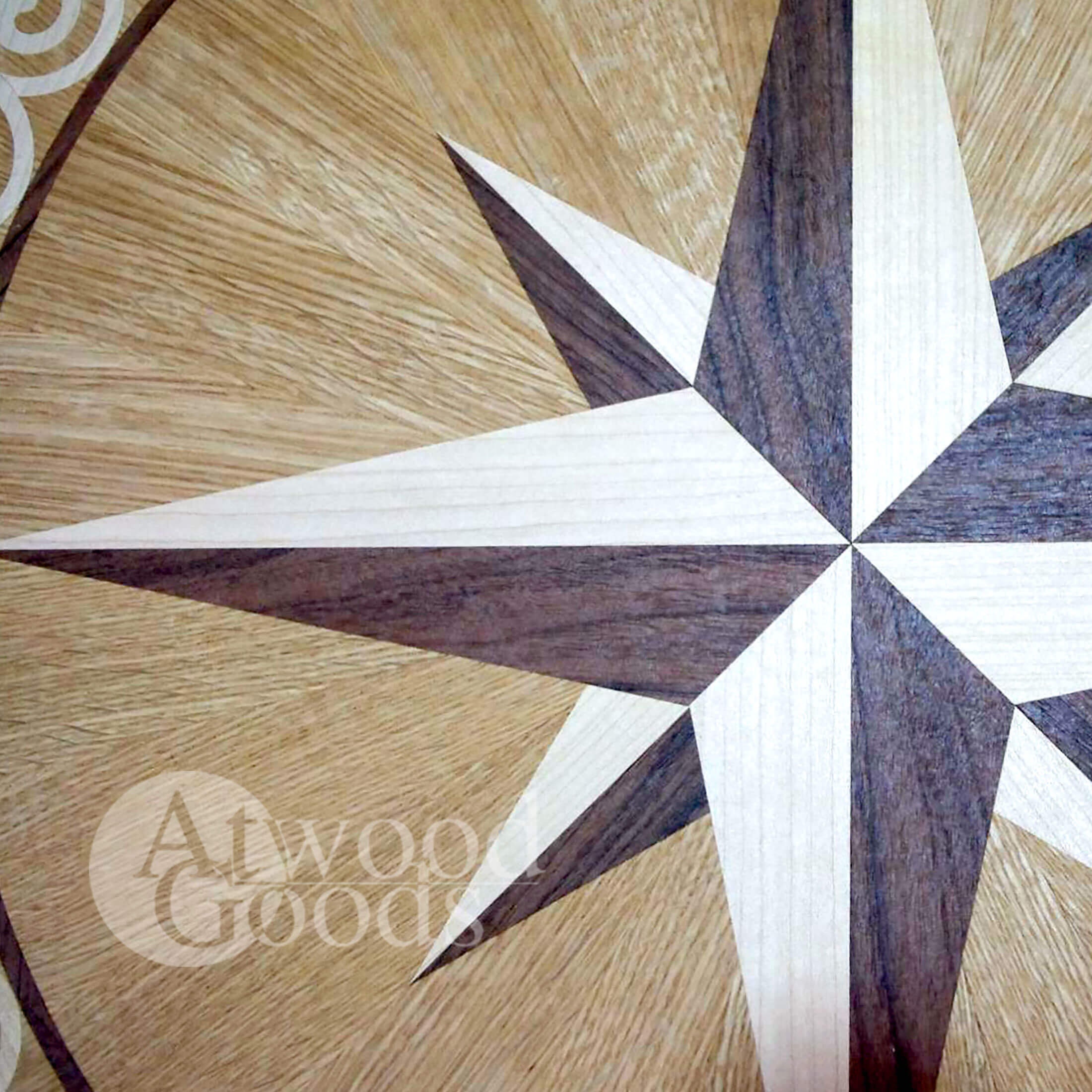 Wood Floor Inlay attica Wood Floor Medallion Compass Rose Inlay ...