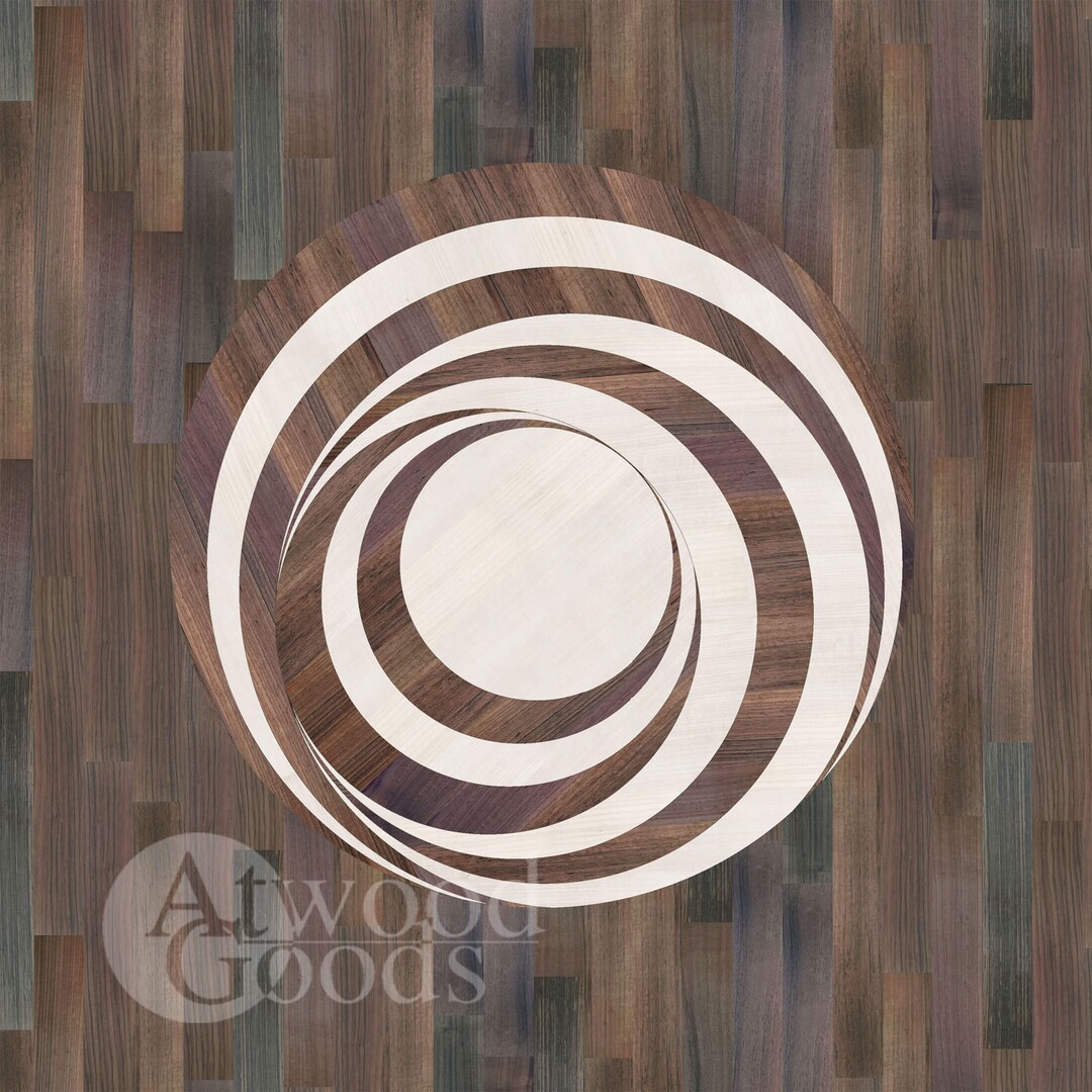 Wooden Flooring Inlay "inside" Made of Natural Wood Species Maple and ...