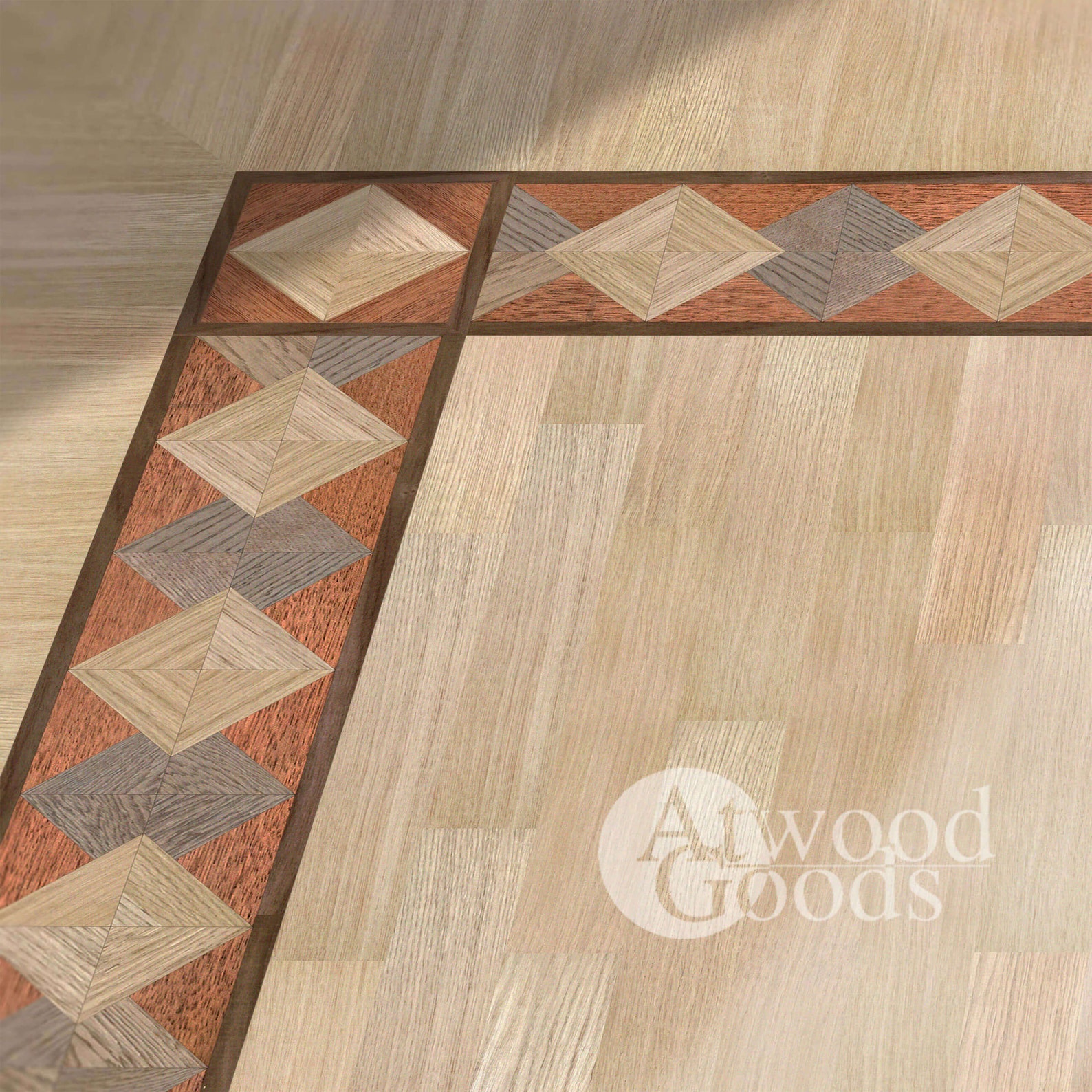 Wood Floor Border "soria" Hardwood Floor Border Tiles Wood Floor Border ...