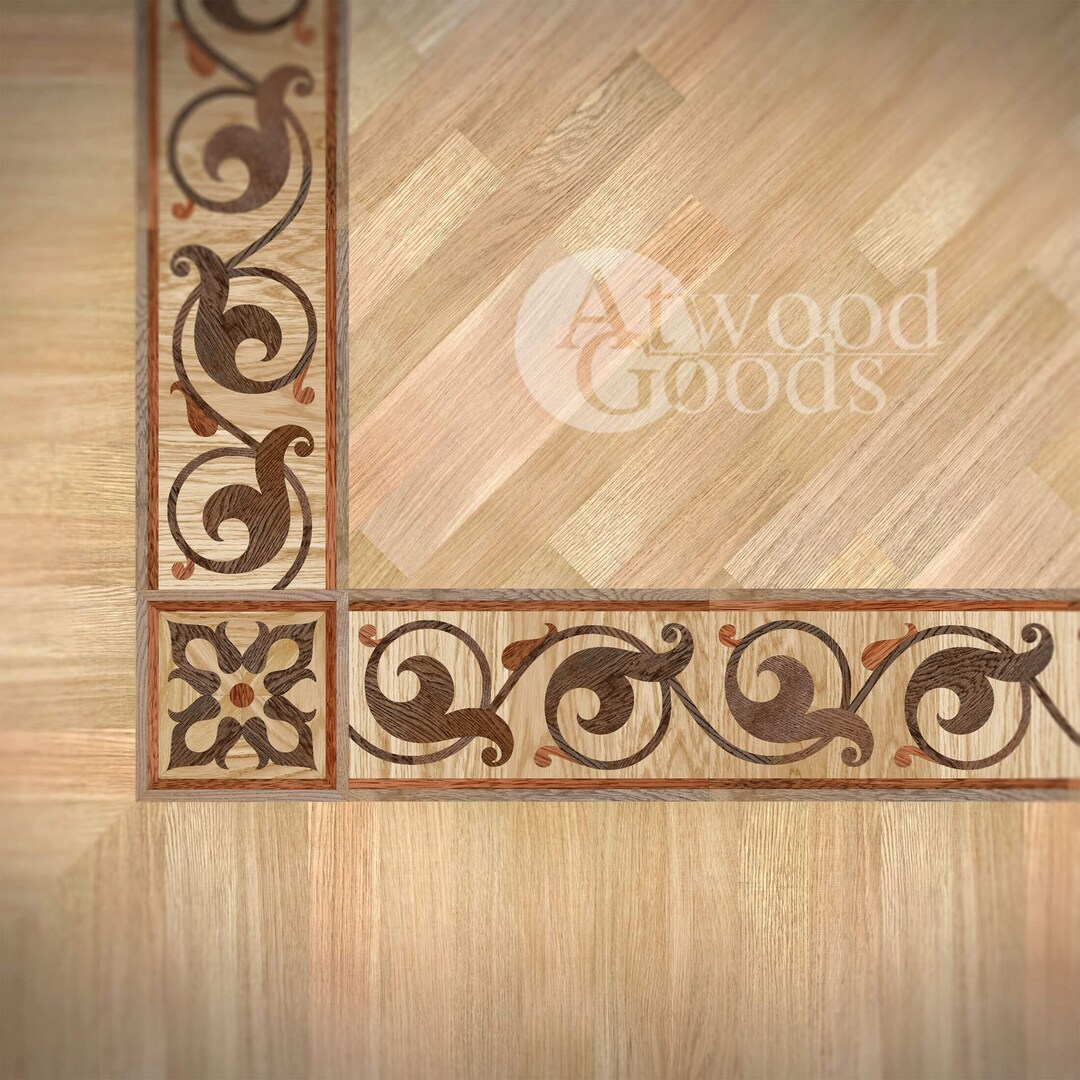 Wood Floor Border "zaragoza" Wooden Floor Border Decorative Border ...